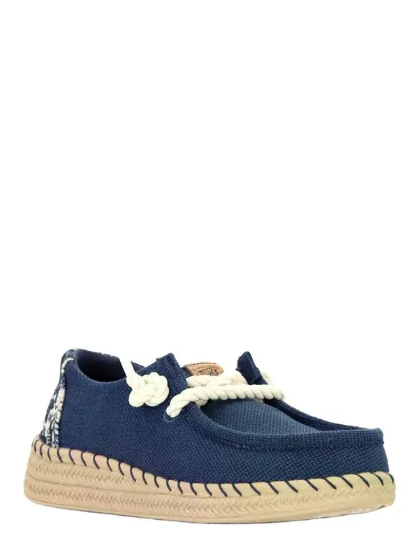 HEY DUDE Wendy Floral Espadrilles - Blue