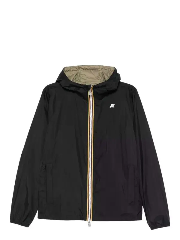 K-WAY Jake Hooded Zip-up Jacket - Black