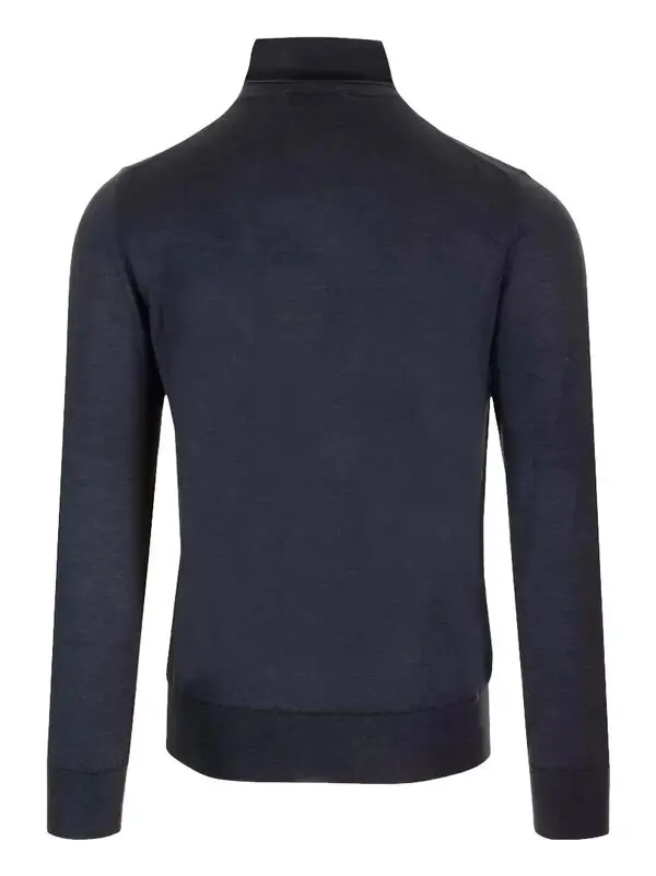 AL DUCA D’AOSTA 1902 Fine Knit Roll-neck Sweater - Blue