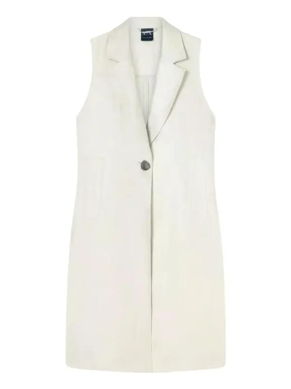 Armani Exchange Sleeveless Notched-lapel Trench Coat - Neutrals