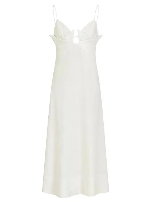 Farm Rio Cut-out Spaghetti Strap Maxi Dress - White