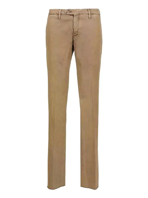 AL DUCA D’AOSTA 1902 Beige Drill Texture Trousers - Neutrals