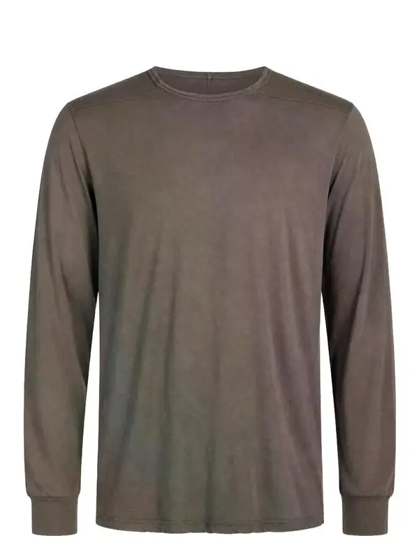 Rick Owens Crew Neck Long Sleeve Sweater - Grey