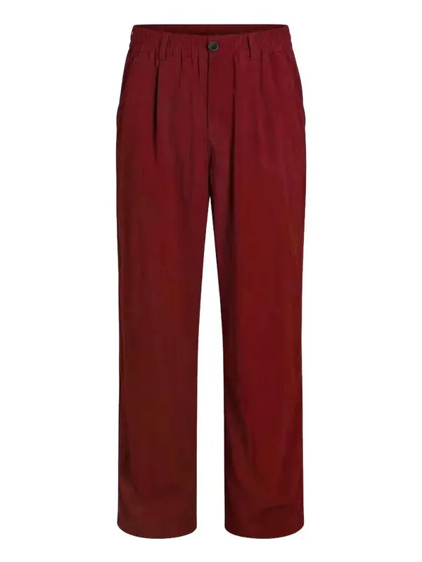 PAURA Gerard Pleated Trousers - Red