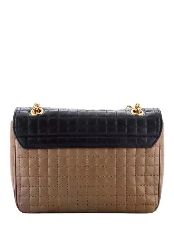 Celine Quilted Leather Medium Shoulder Bag - Black