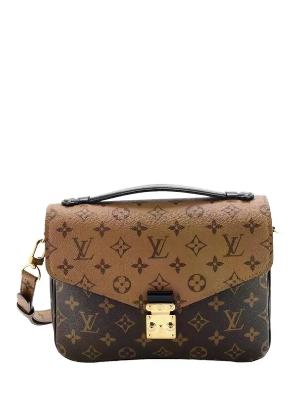 LOUIS VUITTON Pochette Metis Reverse Monogram Canvas Crossbody Bag - Brown