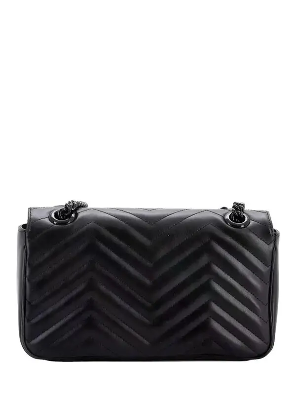 Gucci Gg Marmont Matelassé Leather Shoulder Bag - Black