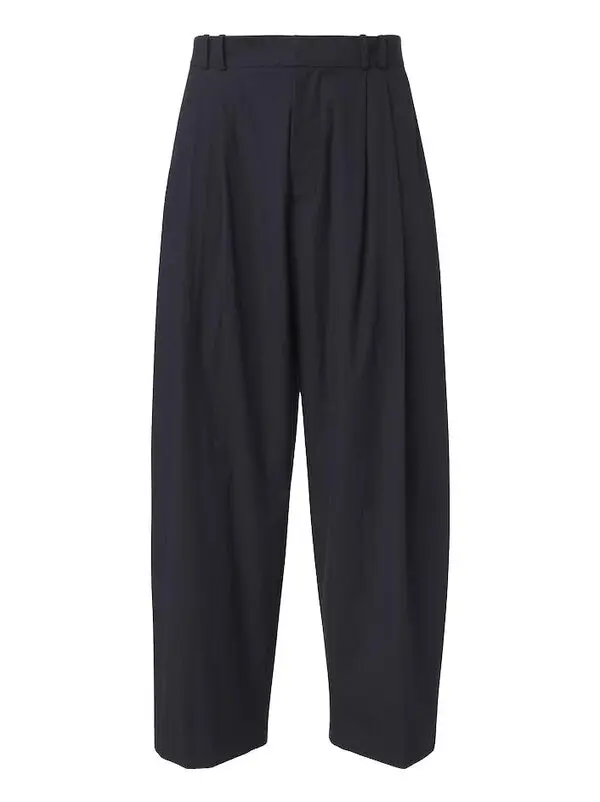 Studio Nicholson Wide-leg Cotton Trousers - Blue