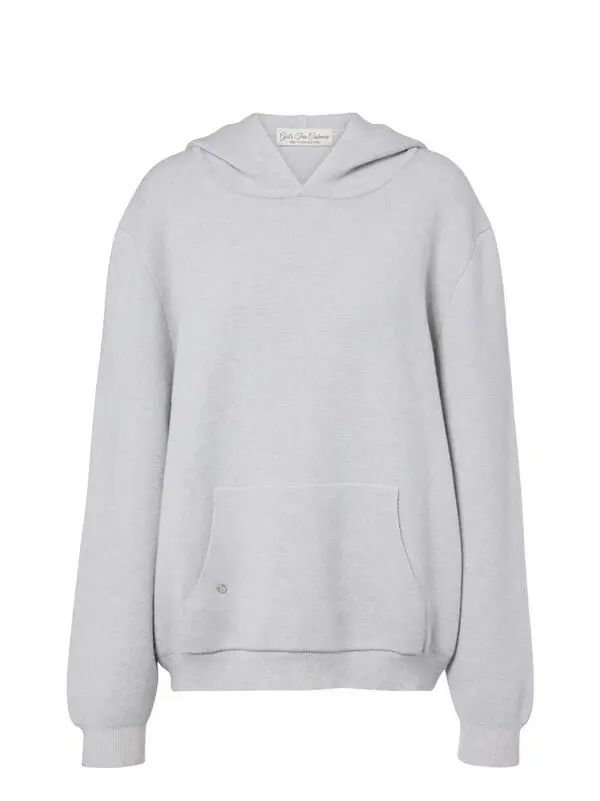GOD'S TRUE CASHMERE Hooded Pullover - Grey