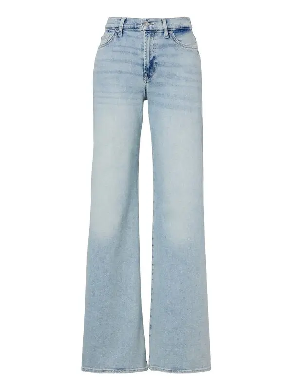 7 For All Mankind Lotta Wide-leg Jeans - Blue