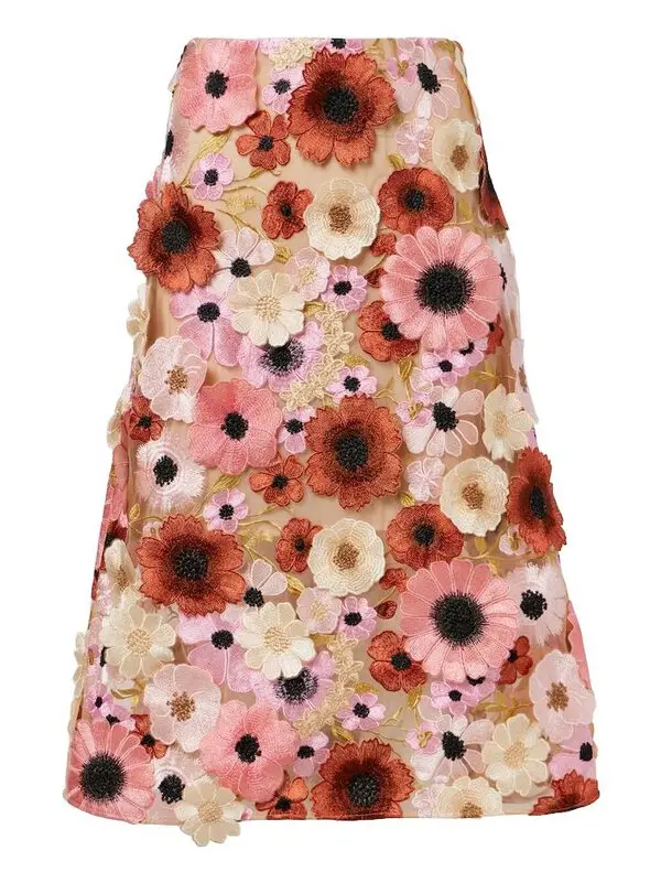 Dorothee Schumacher Blooming Meadow Midi Skirt - Pink