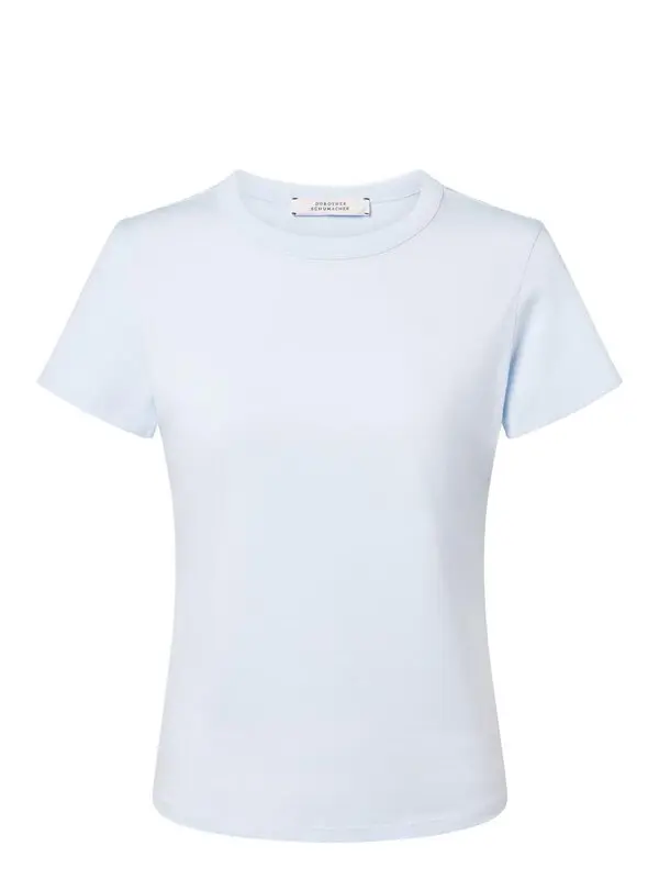 Dorothee Schumacher Cotton-blend Jersey T-shirt - Blue