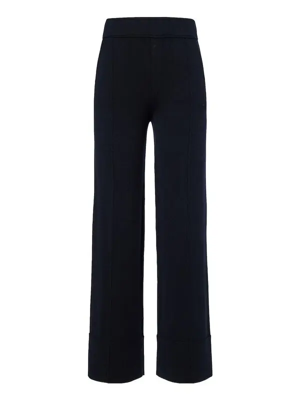 Jardin Des Orangers Wool And Cashmere Wide-leg Pants - Black