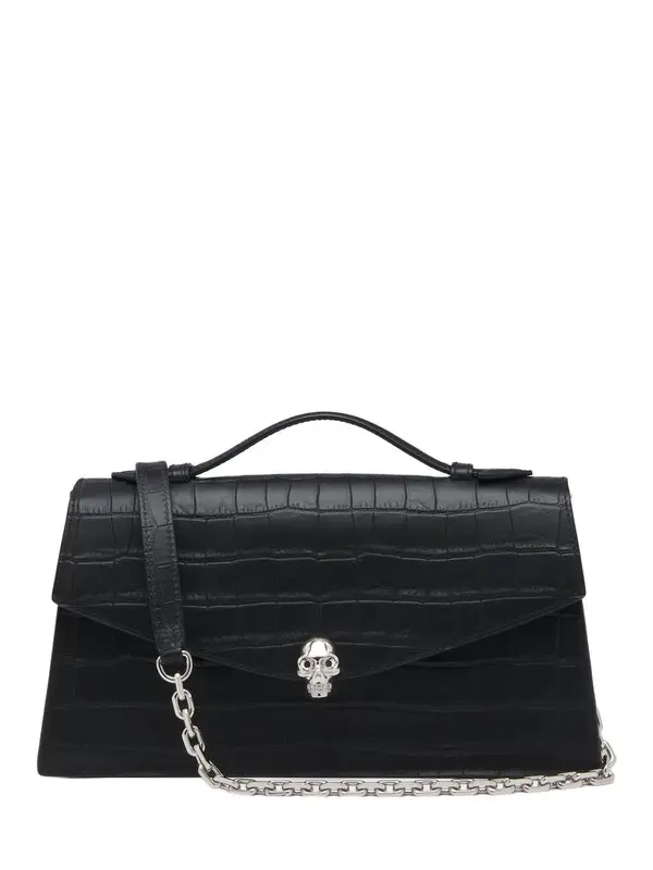 Alexander McQueen Skull Top Handle Bag - Black