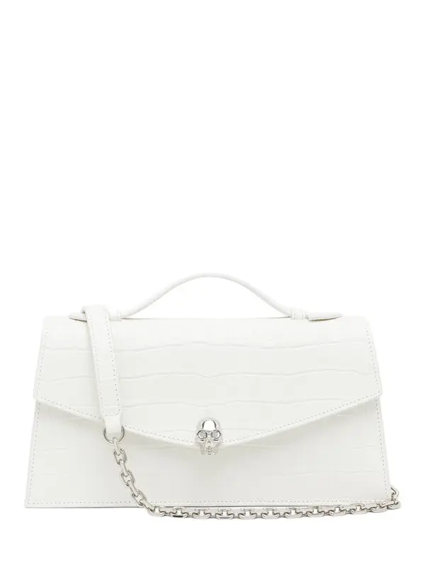 Alexander McQueen Skull Top Handle Bag - White