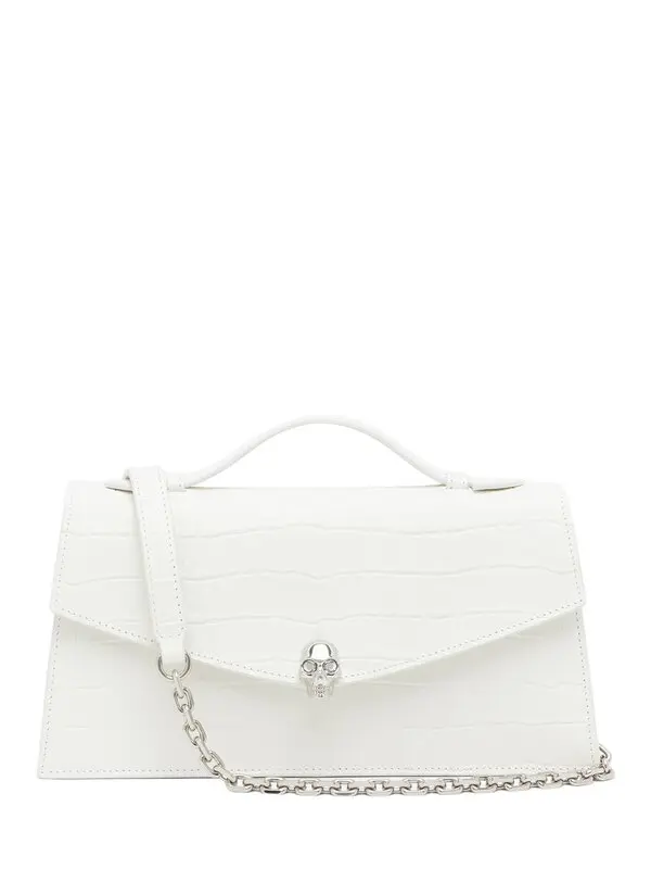Alexander McQueen Skull Top Handle Bag - White