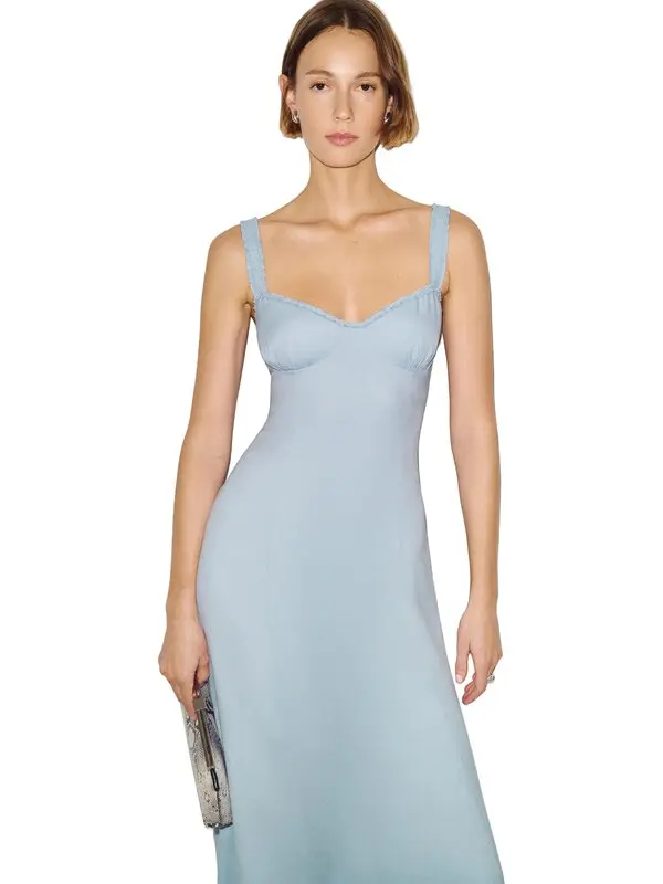 REFORMATION Tully Dress - Blue