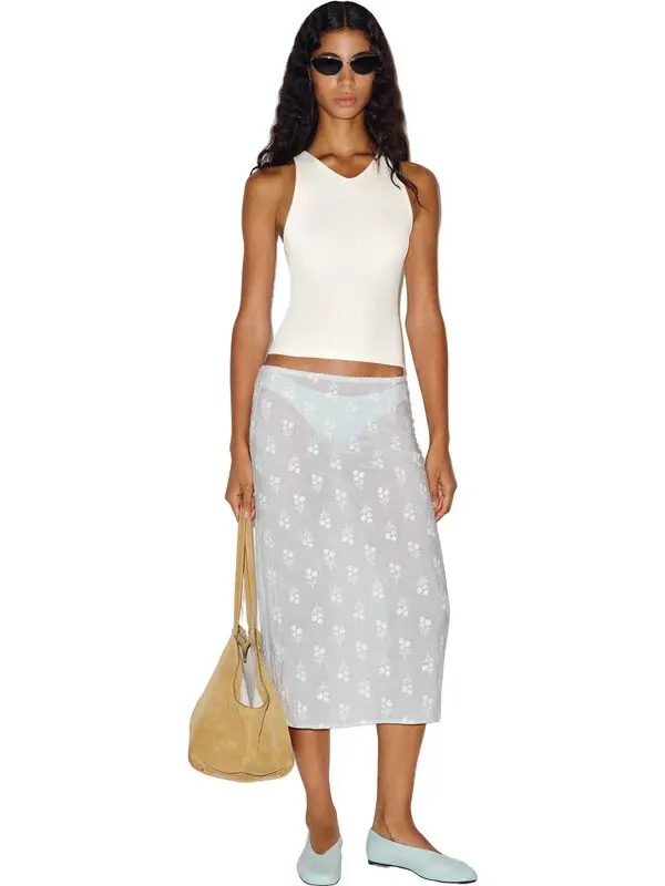 REFORMATION Cherry Knit Top - Ivory