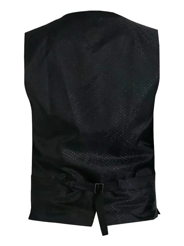 Dolce & Gabbana V-neck Button-up Waistcoat - Black