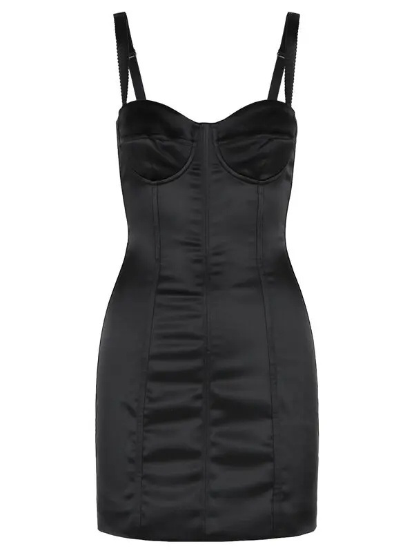 Dolce & Gabbana Acetate Blend Dress - Black