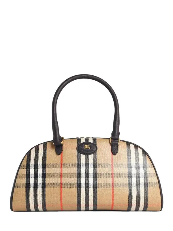 Burberry Bowling Highlands Medium Bag - Beige