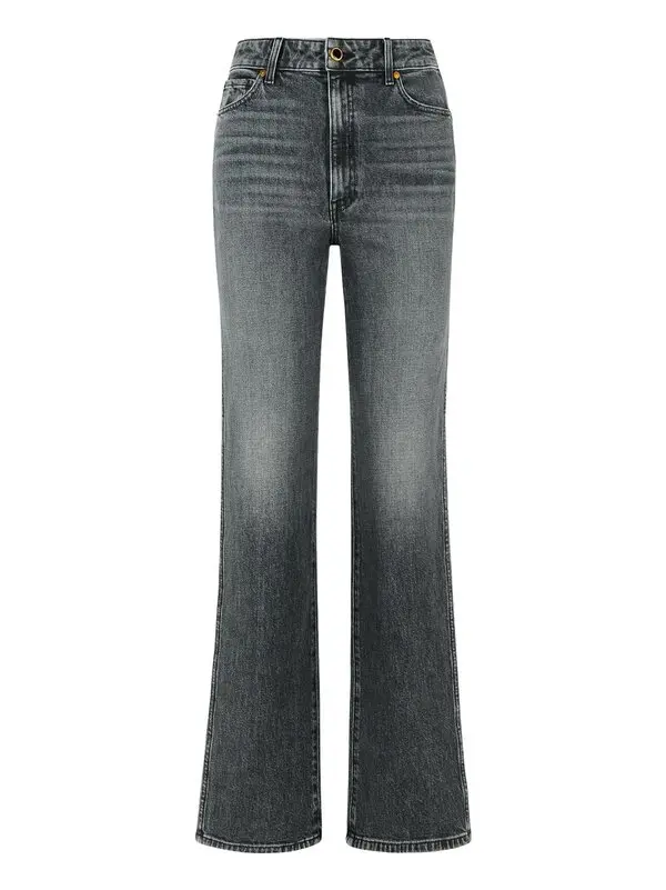 Khaite Danielle Warwick Cotton Jeans - Black