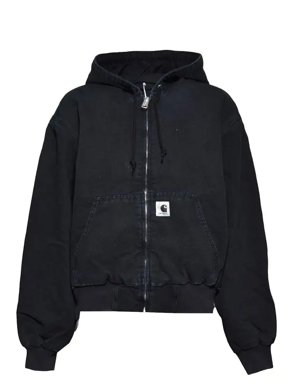 Carhartt Work In Progress Hooded Zip-up Jacket - Nero Lavato