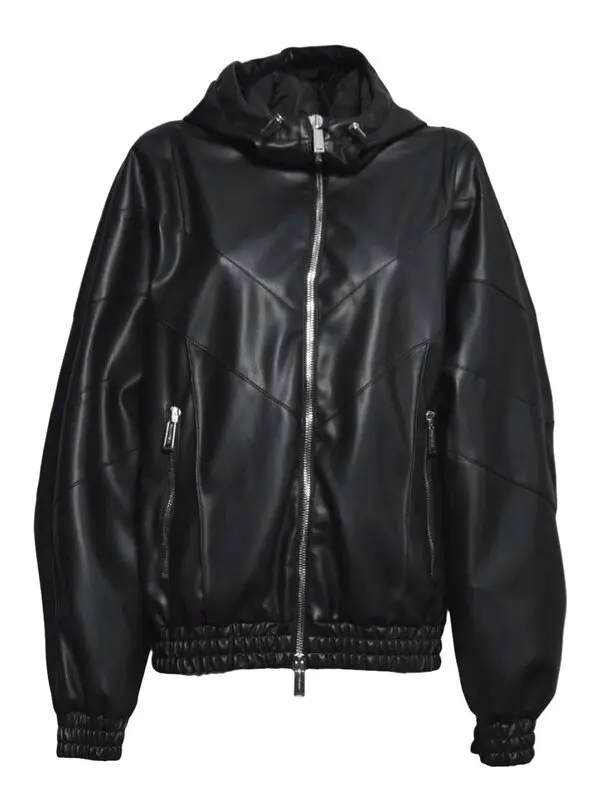 Dsquared2 Hooded Leather Jacket - -97