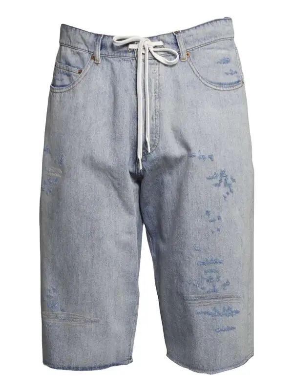MAISON MARGIELA Distressed Drawstring Shorts - Denim