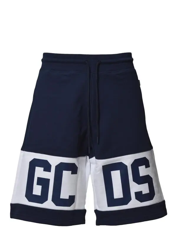 Gcds Logo Detail Shorts - Blu Notte