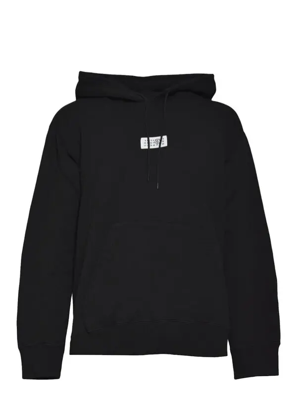 MAISON MARGIELA Black Cotton Hoodie - Nero