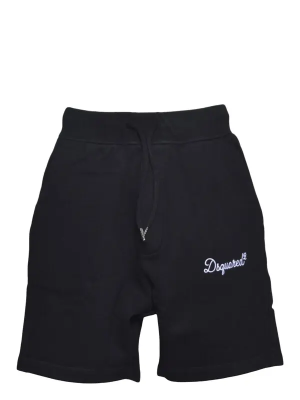 Dsquared2 Embroidered Logo Shorts - Nero