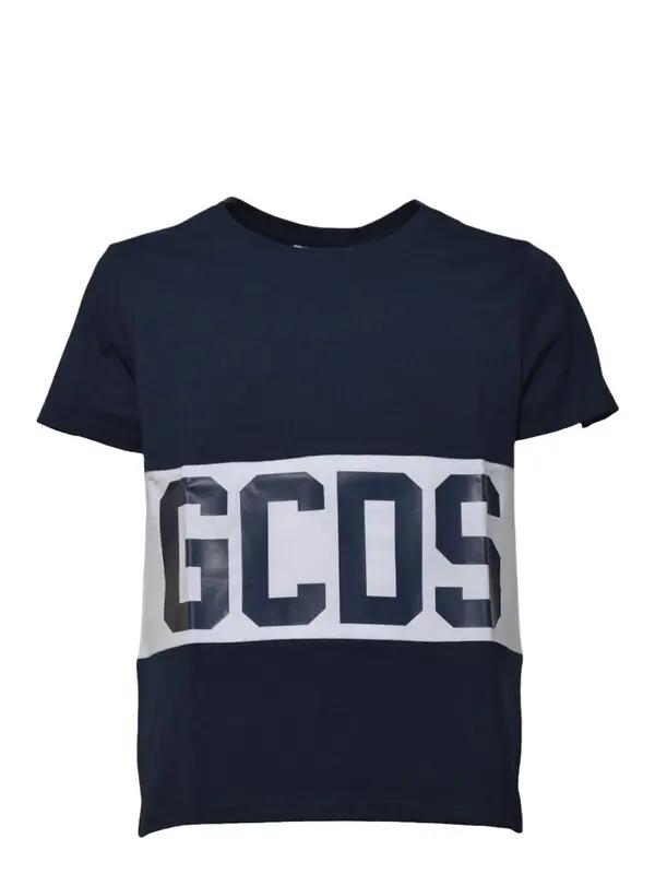 Gcds Logo T-shirt - Blu Notte