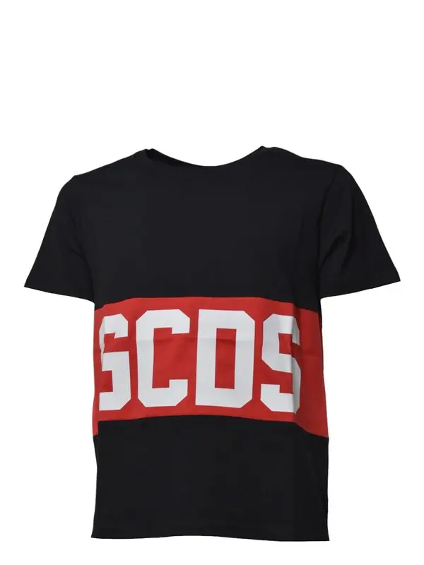Gcds Logo T-shirt - Nero/rosso