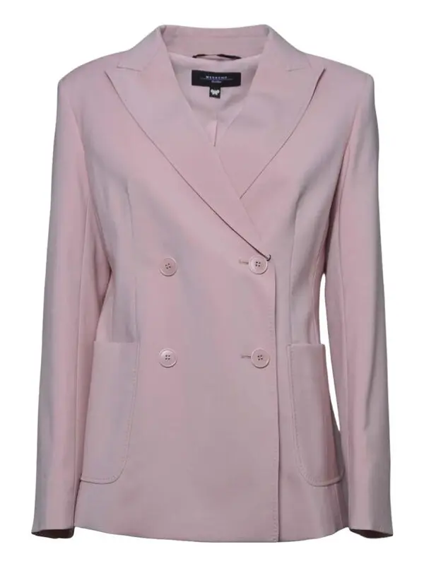 Max Mara Double Breasted Blazer - Rosa