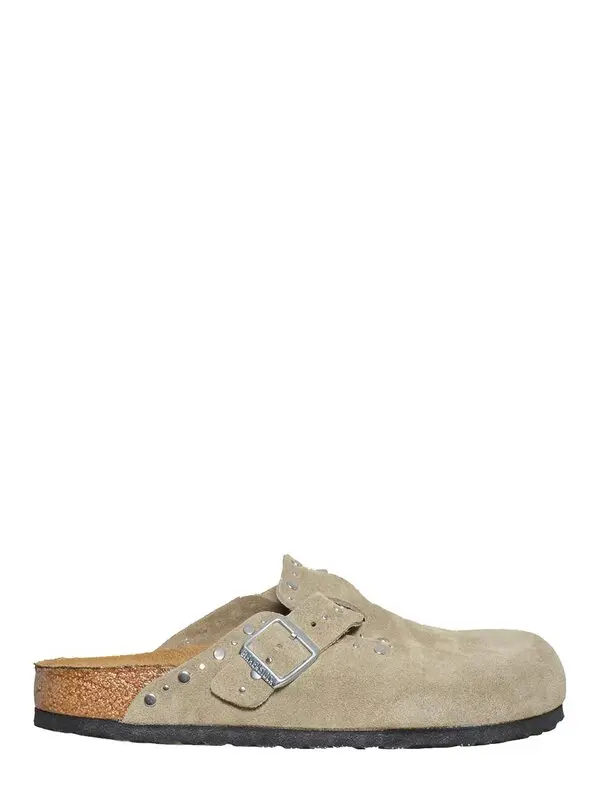 BIRKENSTOCK Buckled Clogs - Tortora