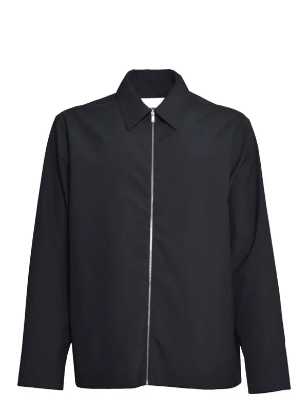 JIL SANDER Zip-up Shirt - Blu