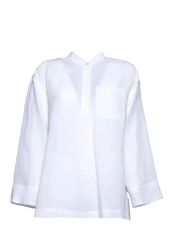 Max Mara White Linen Shirt - Bianco