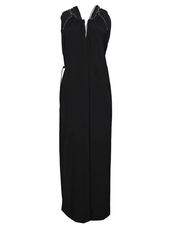 Max Mara Halterneck Maxi Dress With Chain Detail - -97