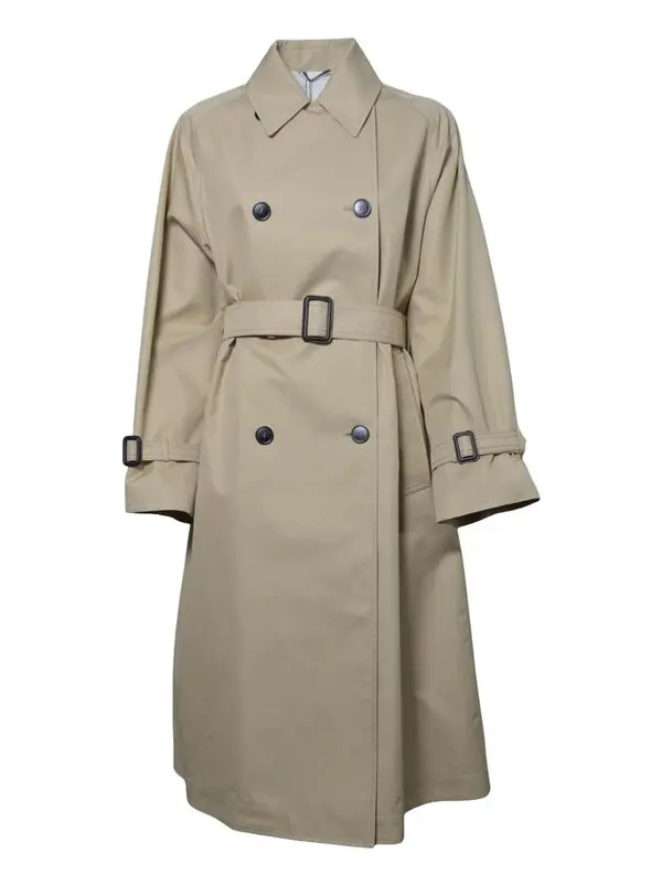 Max Mara Double Breasted Trench Coat - Beige