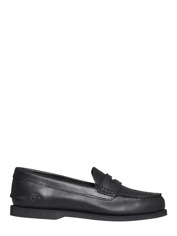 Timberland Black Leather Loafers - Nero