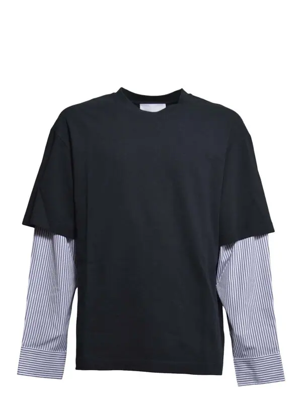 JIL SANDER Layered Striped T-shirt - Blu