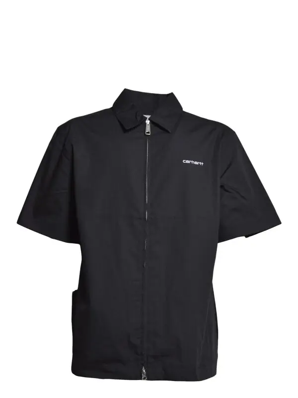 Carhartt Work In Progress Short Sleeve Zip Shirt - Nero