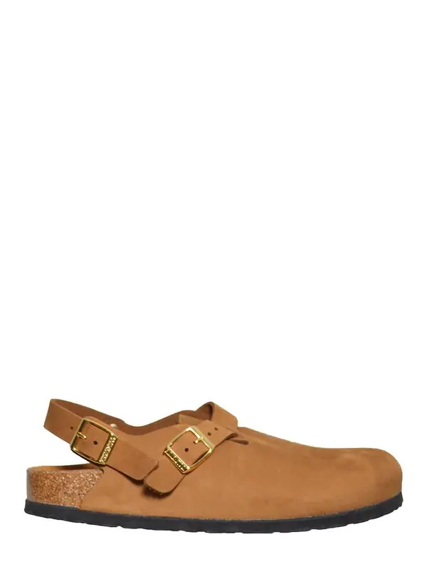 BIRKENSTOCK Buckled Clogs - Cammello