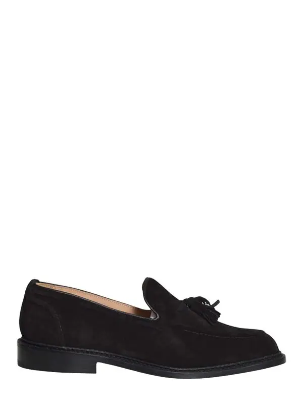 TRICKER'S Black Suede Tassel Loafers - -97