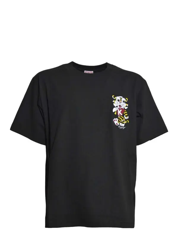 Kenzo Embroidered Tiger Graphic T-shirt - Nero
