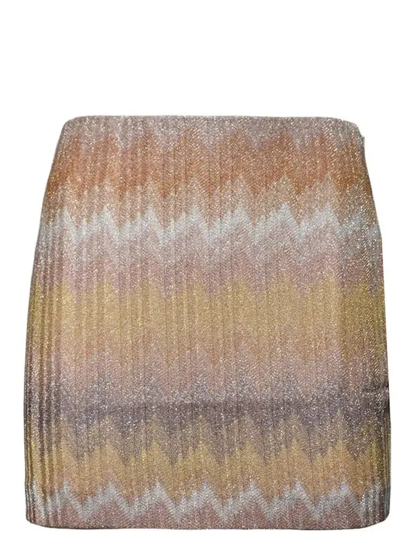 Missoni Zigzag Knit Skirt - Oro
