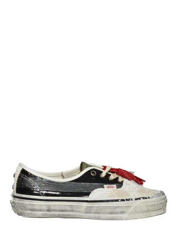 VANS Embellished Sequined Lace-up Sneakers - Nero/bianco