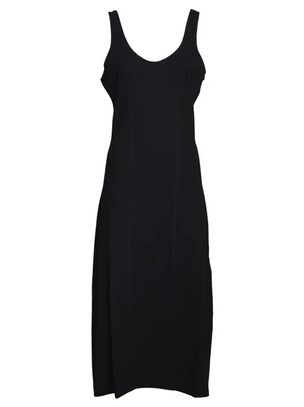 Our Legacy Sleeveless V-neck Midi Dress - Nero