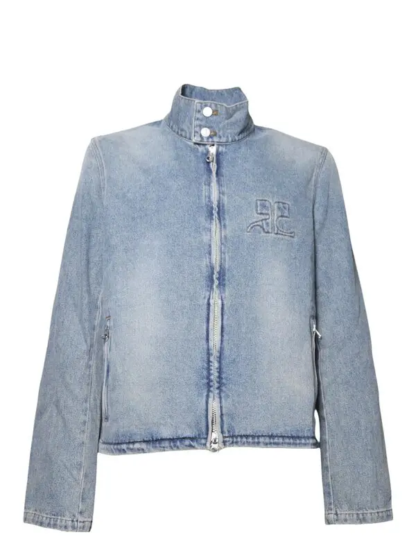 COURREGES Courrèges Zip-up Jacket - Denim